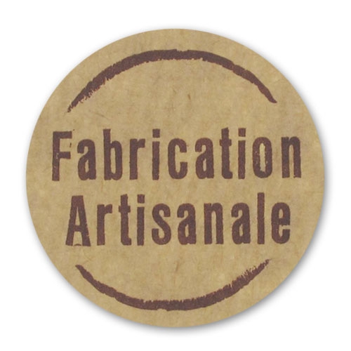 Fabrication Artisanale labels Kraft x500 - Perles & Co