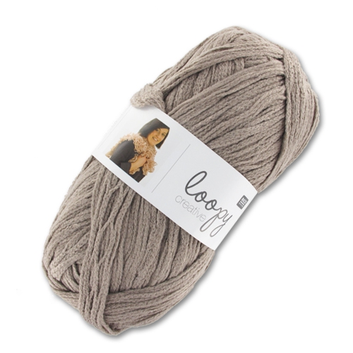 Loopy wool Taupe x 150g - Perles & Co
