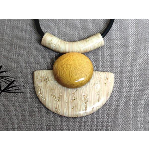 polymer clay necklace tutorial