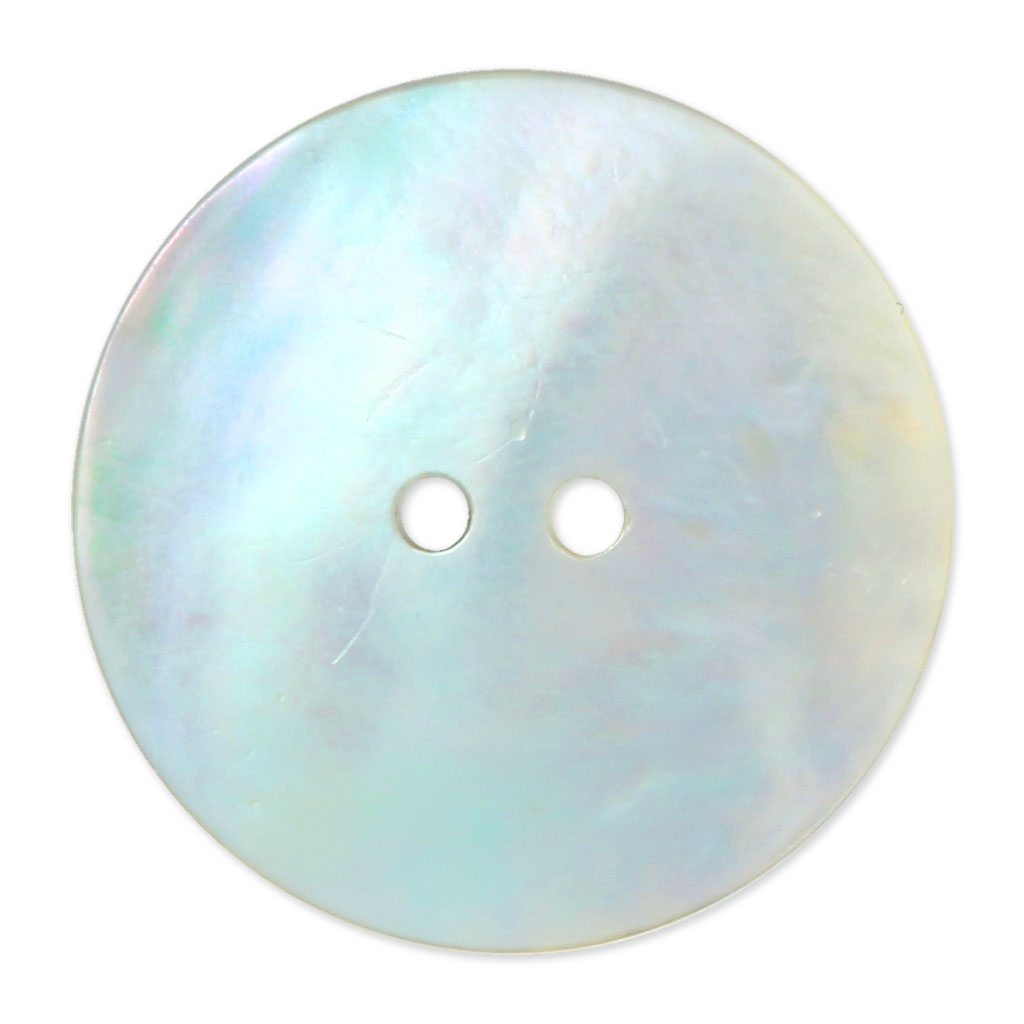 Mother-of-pearl Round button 11 mm Natural x1 - Perles & Co