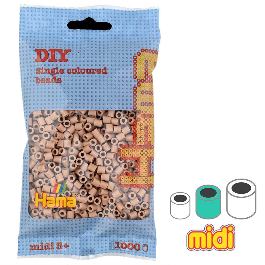 Beads to iron on Hama MIDI 5 mm Light Brown (n°75) x1000 - Perles & Co