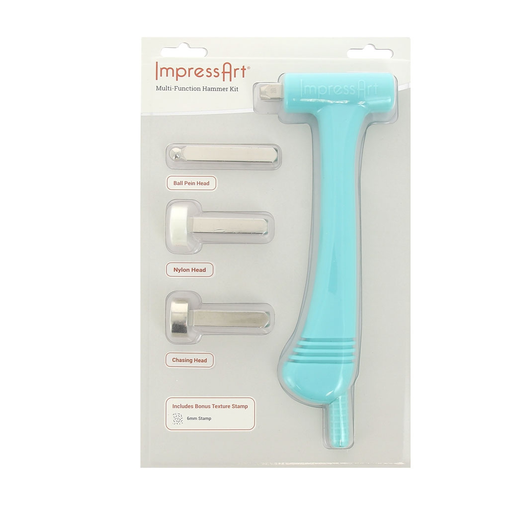 ImpressArt Stamping hammer Kit - Hammer / 3 textures / 1 punch x1 ...