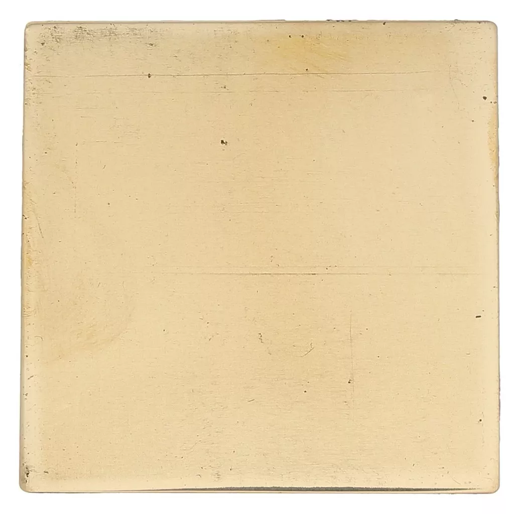 Brass plate 50x50 mm - thickness 0.8 mm - Brass x1 - Perles & Co