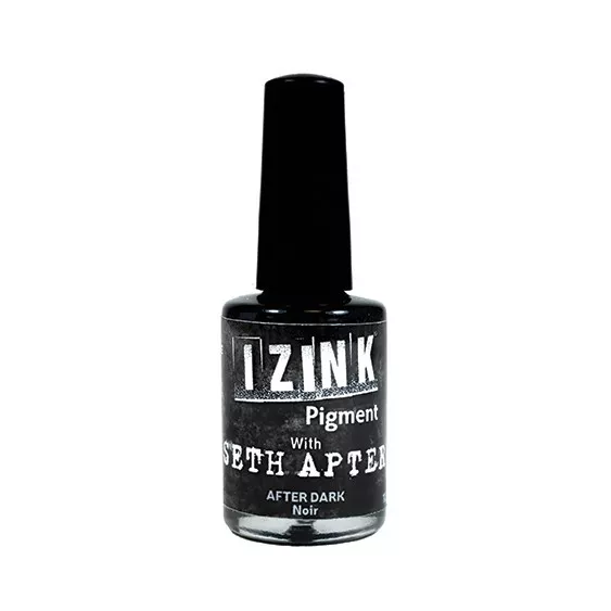 Aladine Pigment Izink Ink - Opaque Covering Media Mix - Black x11.5ml ...