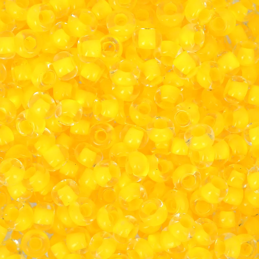 Preciosa Seed beads 8/0 3 mm - Terra Intensive - Yellow Lined x20g ...