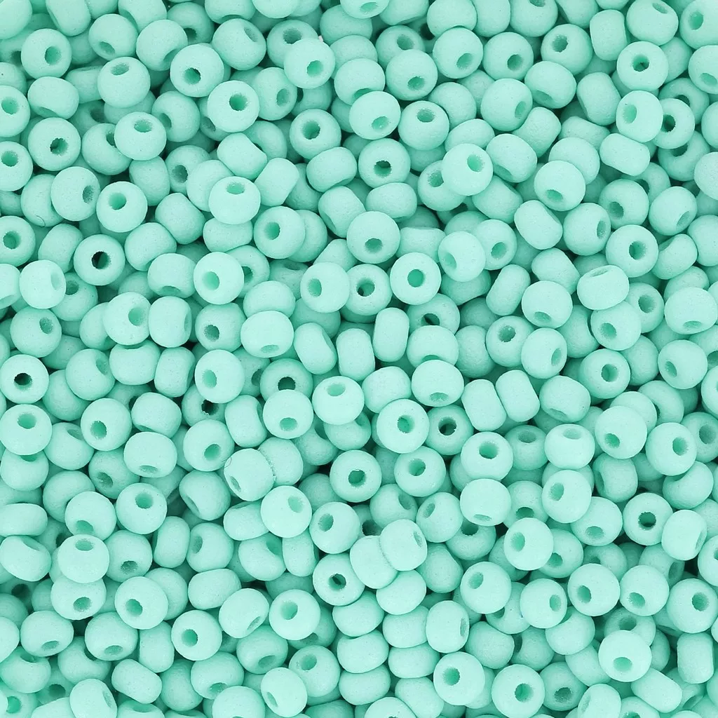 Preciosa Seed beads 11/0 2 mm - Permalux Mint Mat x20g - Perles & Co