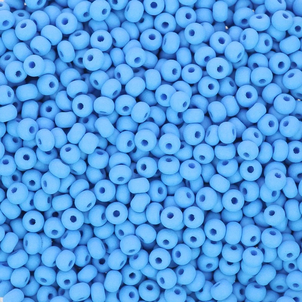 Seed beads 11/0 2 mm - Permalux Light Blue Mat x20g - Perles & Co
