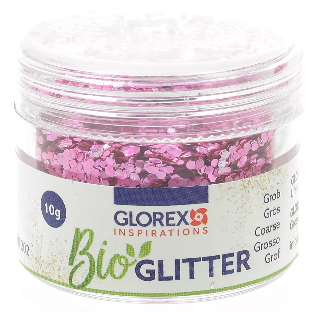 Biodegradable Glitter - Large - Pink x10g - Perles & Co
