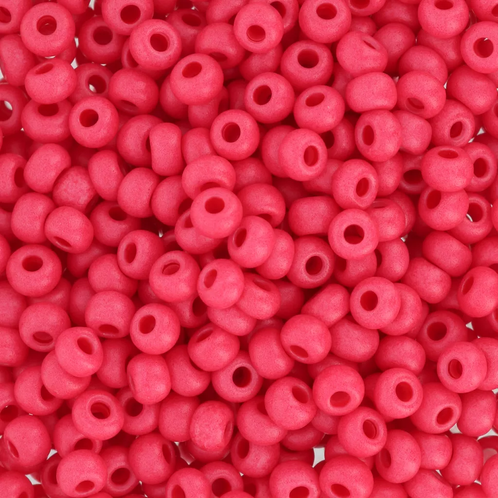 Preciosa Seed beads 8/0 3 mm - Terra Intensive - Red Mat x20g - Perles & Co