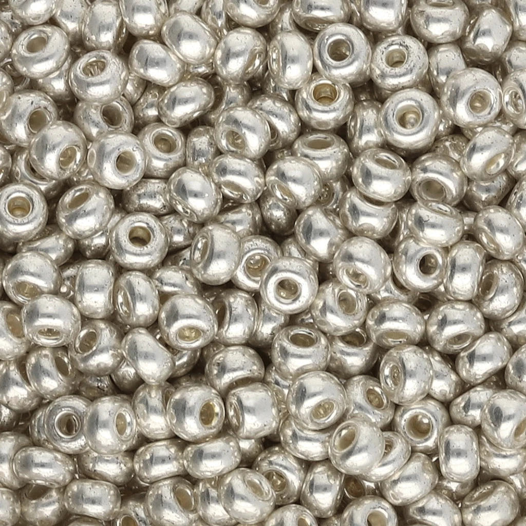 Preciosa Seed beads 8/0 3 mm - Terra Metallic Beige x20g - Perles & Co