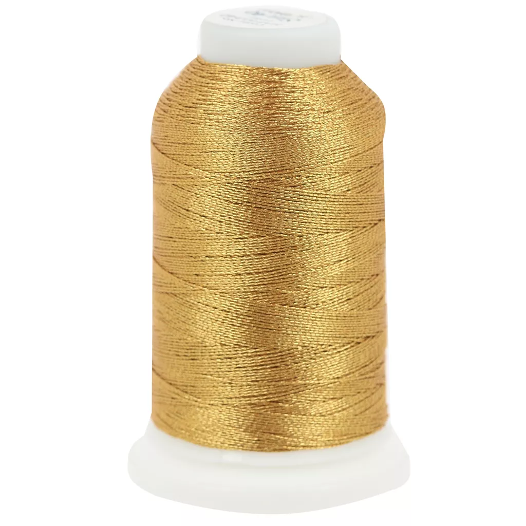 Liz metallic polyester yarn size 40 - Gold n°340 x265m - Perles & Co