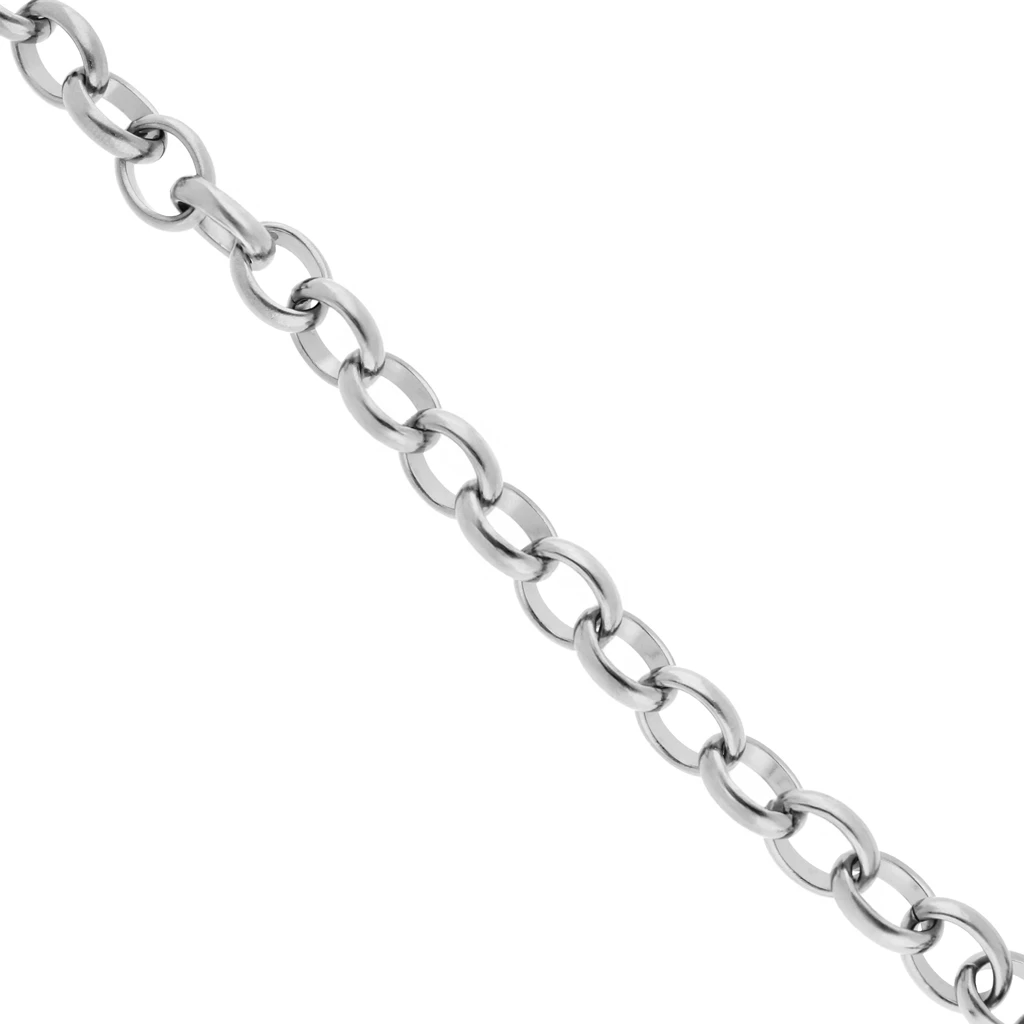 Trace 12 mm mesh chain - 304 stainless steel x50cm - Perles & Co