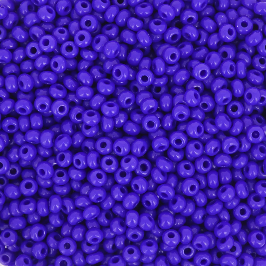 Preciosa Seed beads 11/0 2 mm - Opaque Dark Sapphire x20g - Perles & Co