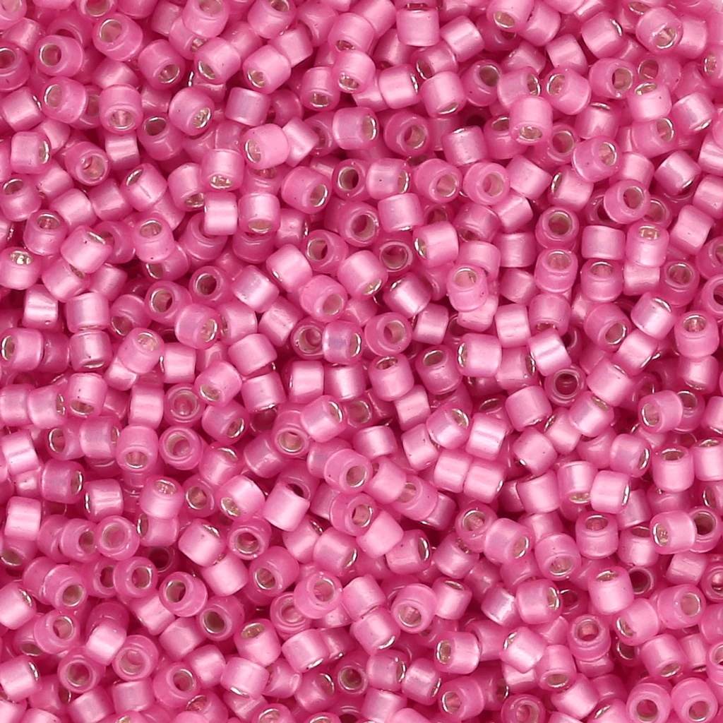 Miyuki Delica Duracoat 11/0 DB2174 - Alabaster S/L Dyed Pink Perfect ...