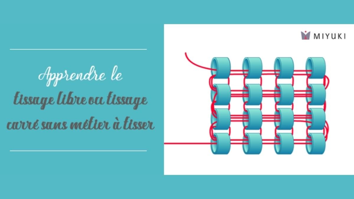 Learn square stitch (or free weaving)