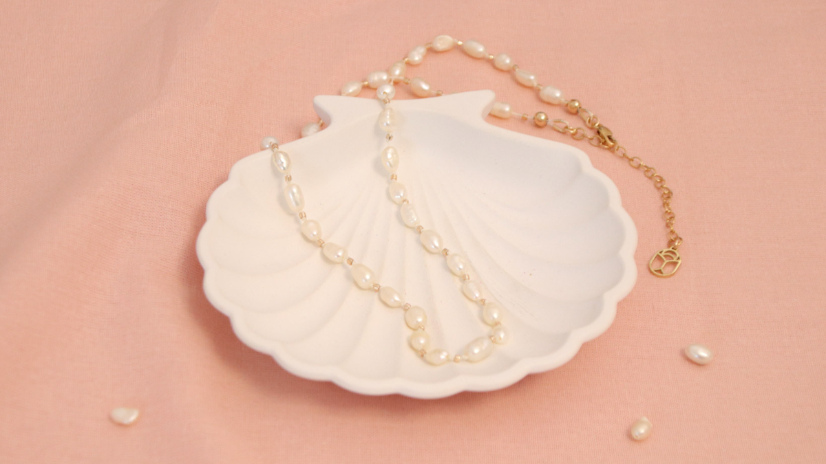 Freshwater Pearl Necklace With Gold Filled Clasp