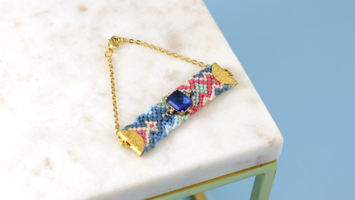Tuto Bracelet Brazilian arrowhead pattern