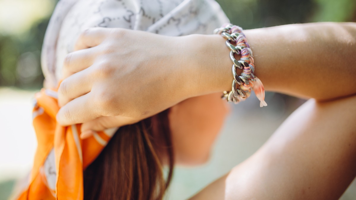 Women's braided cord bracelet