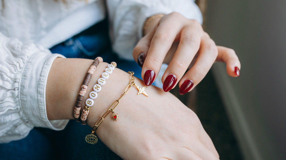 Symbolic bracelet with Mixed Charms & Letters